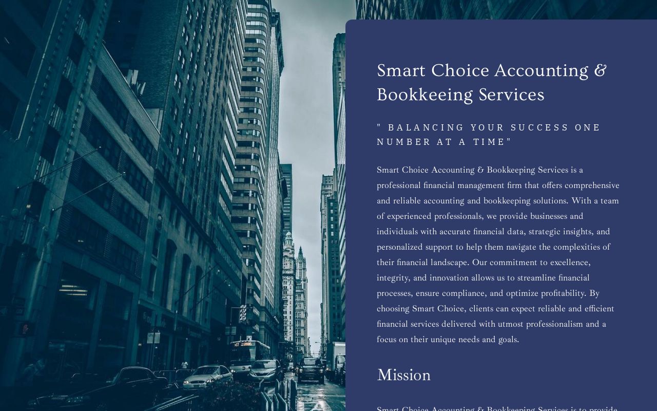 Smart Choice Accounting & Bookkeeping Services